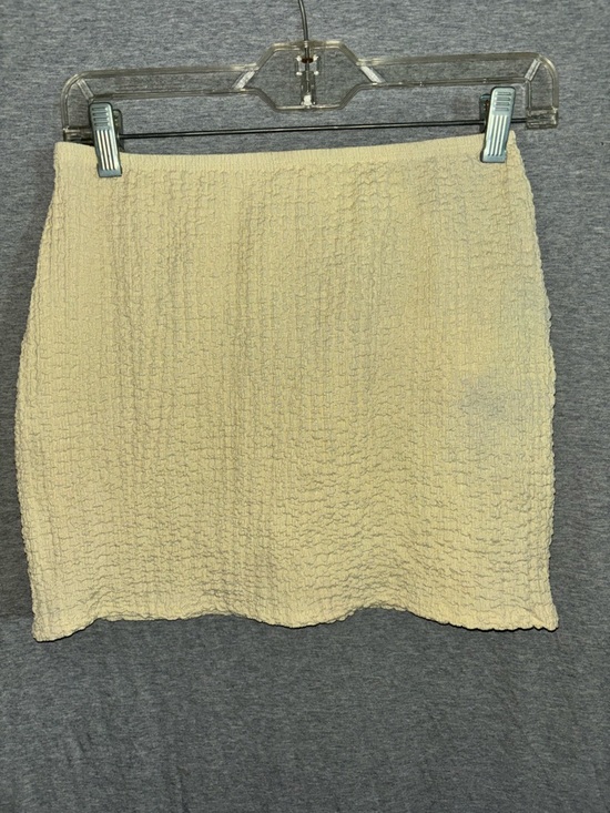 unbranded | Skirts | Yellow Textured Mini Skirt | Poshmark